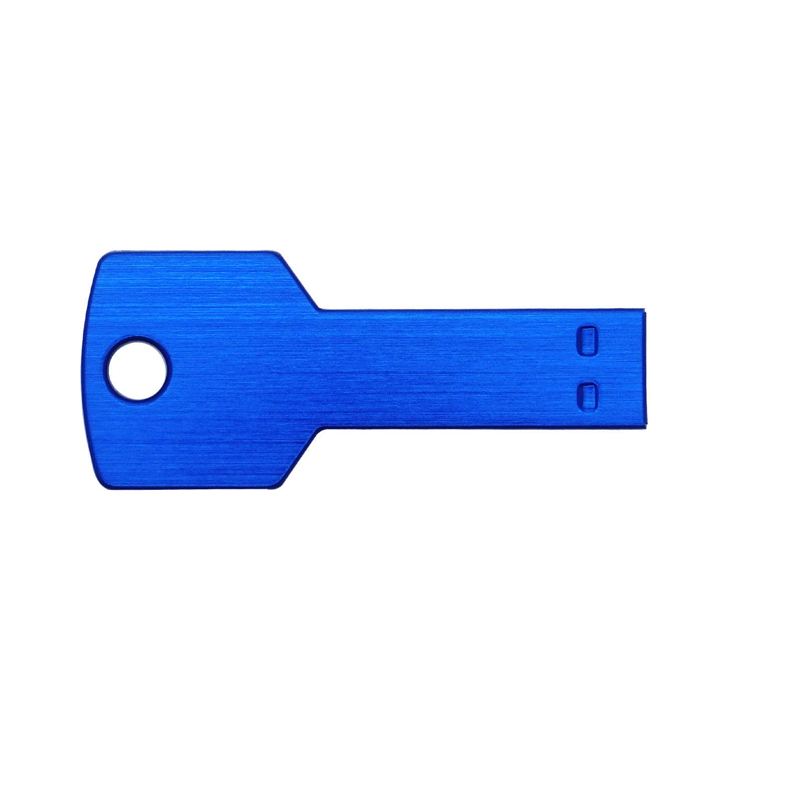 Lot 5 USB Flash Drive 2GB Memory Pen Stick Wholesale Key Shape Bulk Pack (2GB, Blue)