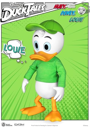 Beast Kingdom DuckTales: Huey, Dewey and Louie DAH-069 Dynamic 8ction Action Figure Set, Multicolor