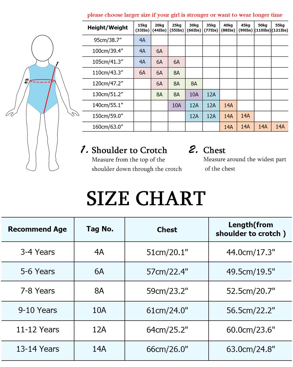 BAOHULU Gymnastics Leotard for Girls Shiny Diamond Ballet Dance One Piece B180_Red_10A