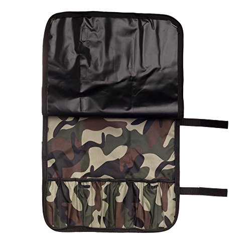 Ergo Chef 9 Pocket Professional Soft Knife Roll Bag (Camouflage) (RB9/Camo/1009C)