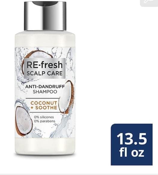 RE-fresh Scalp Care Anti-Dandruff Shampoo - Coconut + Soothe with Salicylic Acid 13.5 FL OZ (400 ml)