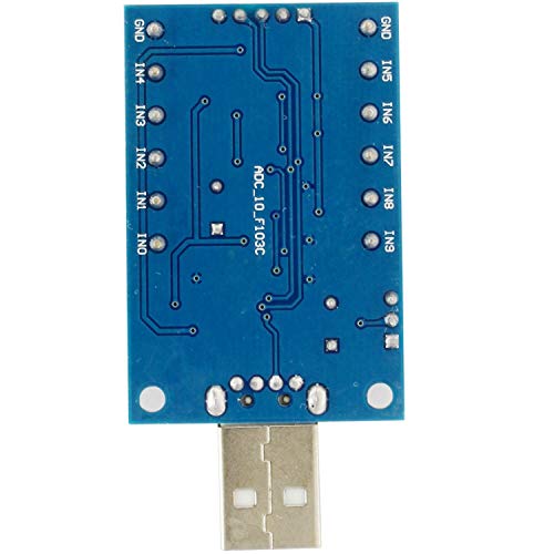 USB 10-Channel 12Bit AD Data Collection Module STM32 UART communication ADC Module