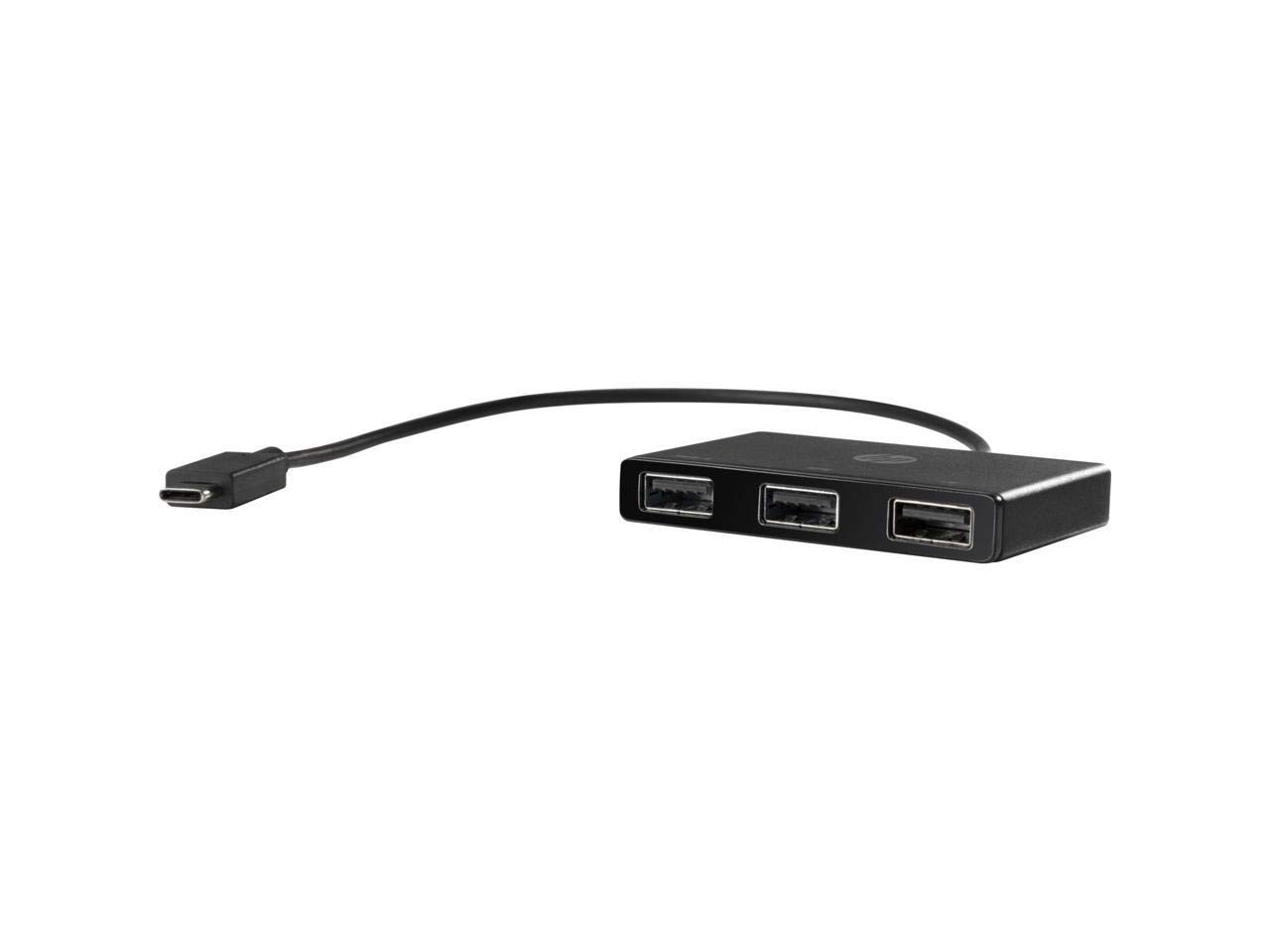 HP Hub for USB-C Laptops (USB-C to USB-A), Black (Z8W90AA)