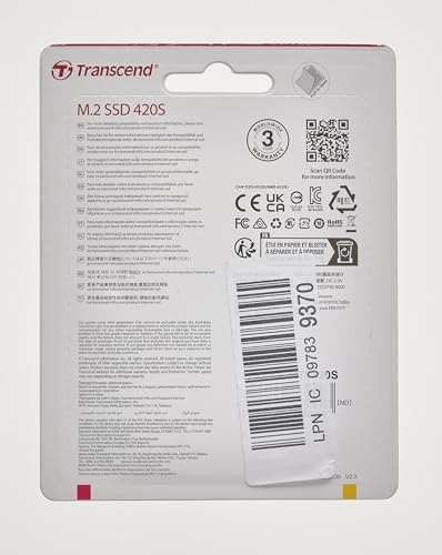 Transcend 240GB M.2 SATA III 6GB/S SSD MTS420 3D TLC Flash 42mm Form Factor