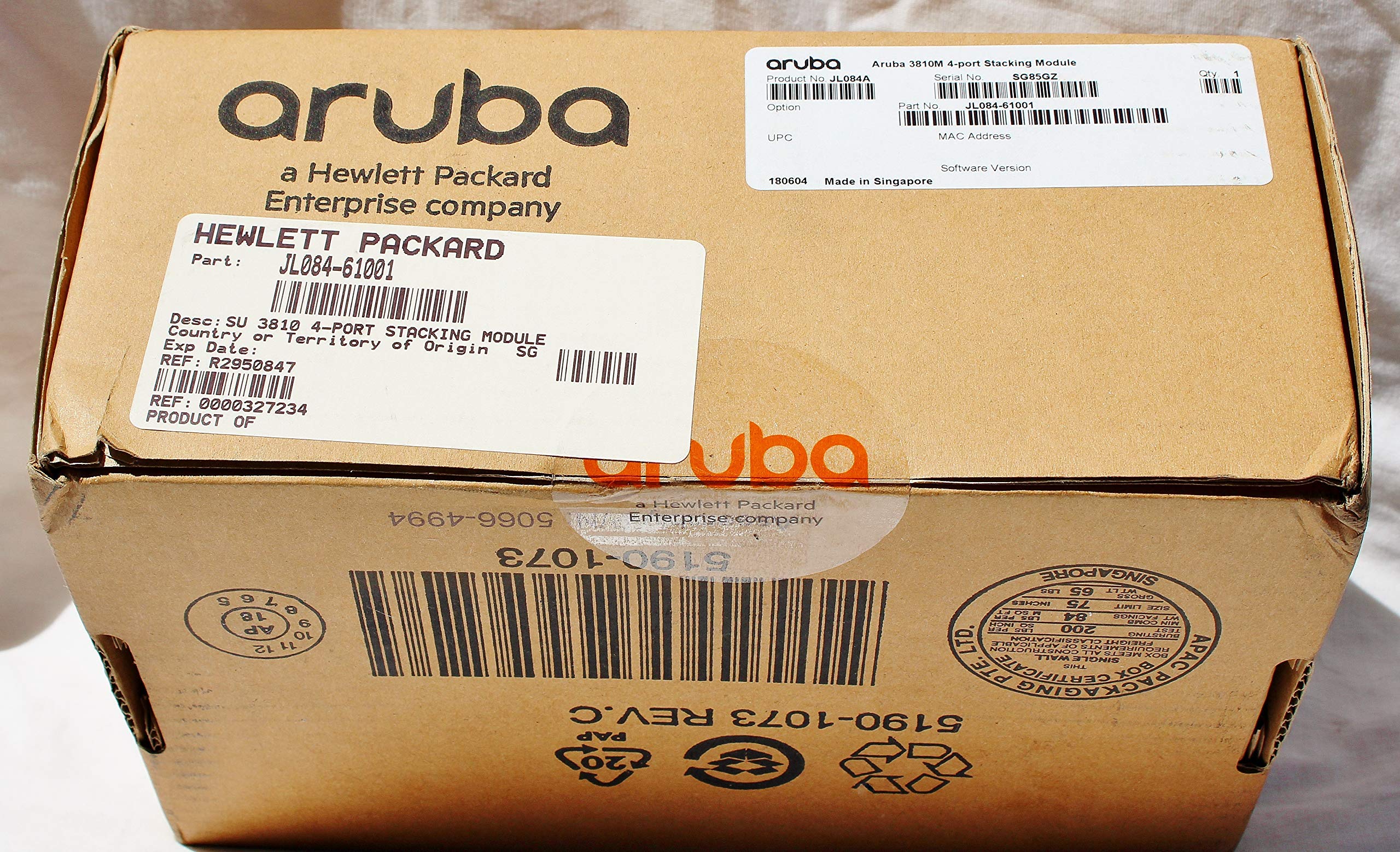HP JL084A Aruba 3810M 4-Port Stacking Module - JL084-61001 (Renewed)