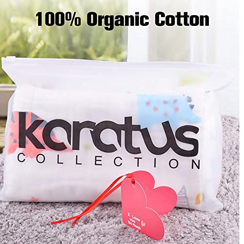 KOROTUS 10 Pack Muslin Burp Cloths for Baby - Ultra-Soft 100% Cotton Baby Washcloths - Large 20'' by 10'' Super Absorbent Spit Up Rags