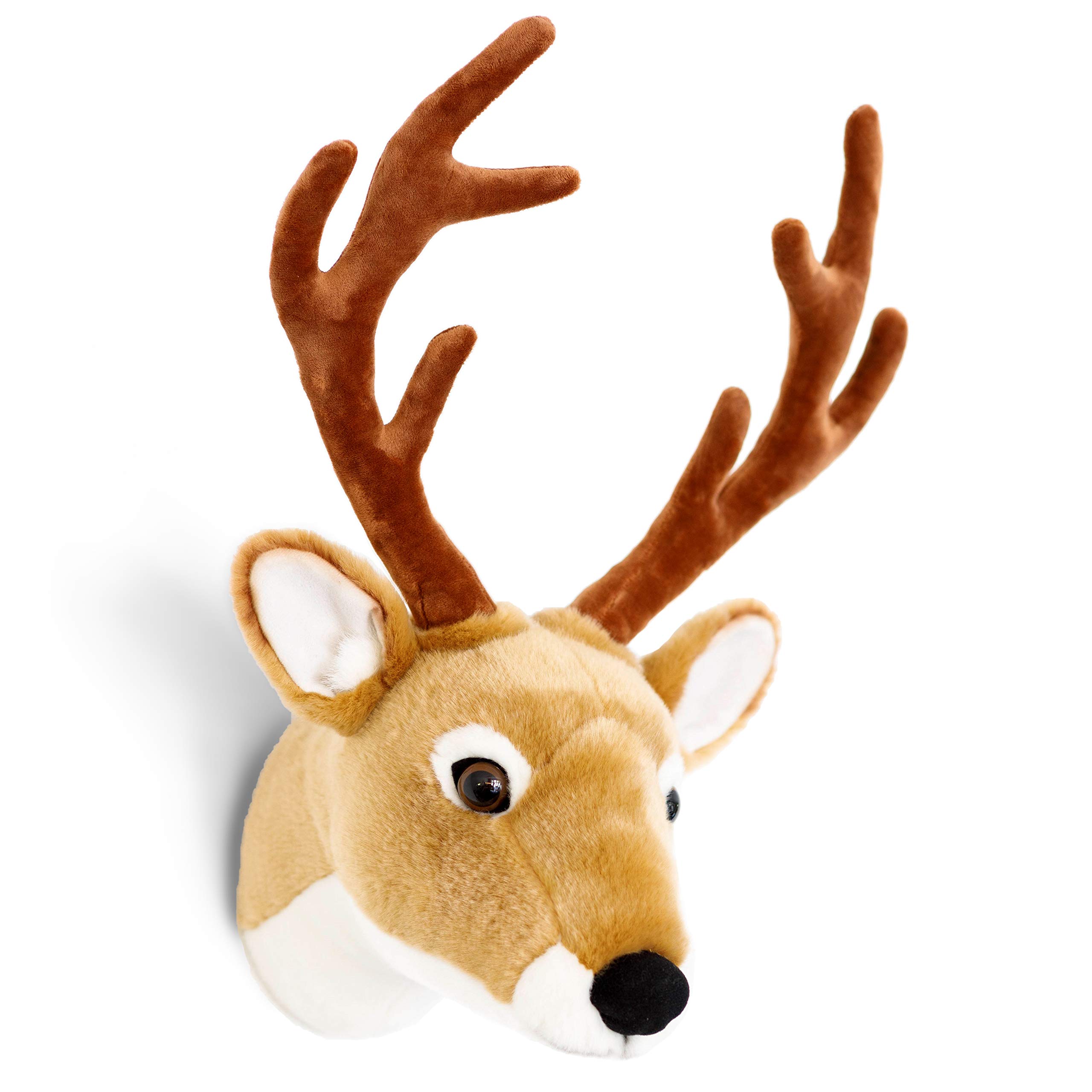 BAOUBEAR Plush Stuffed Deer Head â 17 Inch Hunting Toy, Handcrafted Trophy, Woodland Nursery Decor