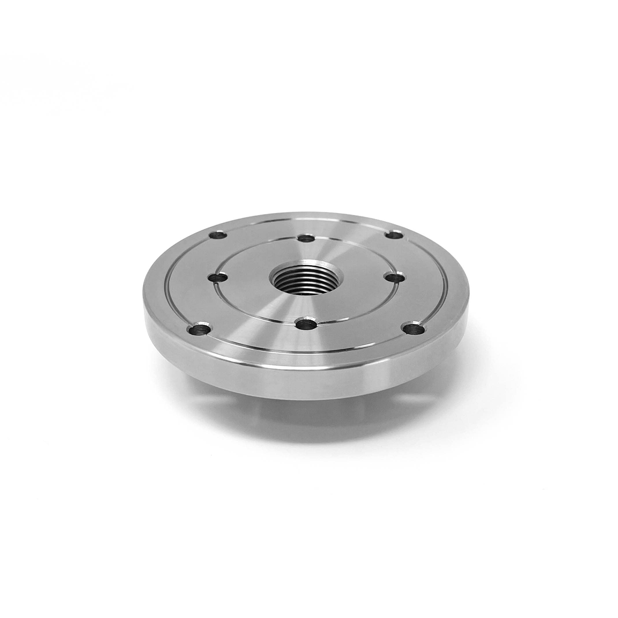 4" Steel Wood Lathe Face Plate, 7/8" x 14 tpi Threaded (for Beaver Rockwell lathes, etc)
