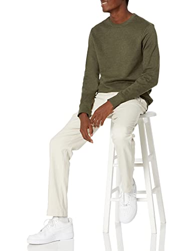 Amazon Essentials Men's Athletic-Fit Casual Stretch Chino Pant (Available in Big & Tall), Stone, 40W x 32L