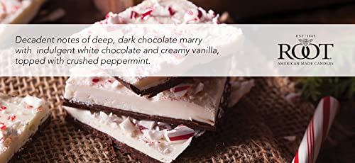 Root Candles Scented Tealights Holiday Collection Beeswax Blend 4-Hour Tealight Candles, 8-Count, Peppermint Bark
