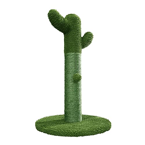 PetnPurr Cactus Cat Scratcher β Protect Your Furniture with Our Natural Sisal Cat Scratching Post with Teaser Ball Cat Toy