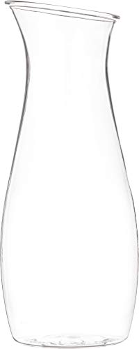 Carlisle FoodService Products 7090207 Cascata Carafe Juice Jar Beverage Decanter Only, Plastic, 1 L, Clear