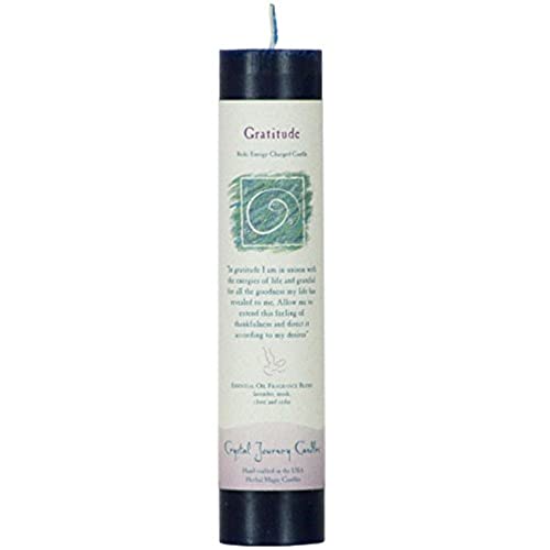 CRYSTAL JOURNEY Candle Pillar Gratitude, 1 EA