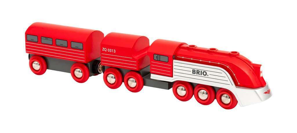 BRIO World 33557 - Streamline Train Set | 3-Piece Wooden Toy Set | Designed for Speed | Fine Craftsmanship | Great for Kids Ages 3 and Up