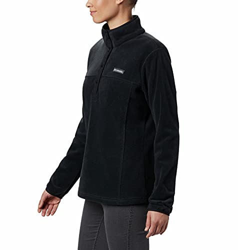 Columbia Women's Benton Springs 1/2 Snap Pullover, Black, X-Small