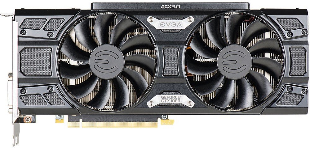 EVGA - NVIDIA GeForce GTX 1060 6144MB GDDR5 PCI Express 3.0 Graphics Card - Black (06G-P4-6264-KB)