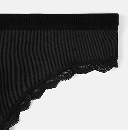 Banamic Sexy G String Thong for Women Underwear Thongs Panties for Women Black