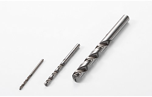 HSS M2 Metal Jobber Twist Drill Bits, Pack of 10 (1/4", 6.5mm)