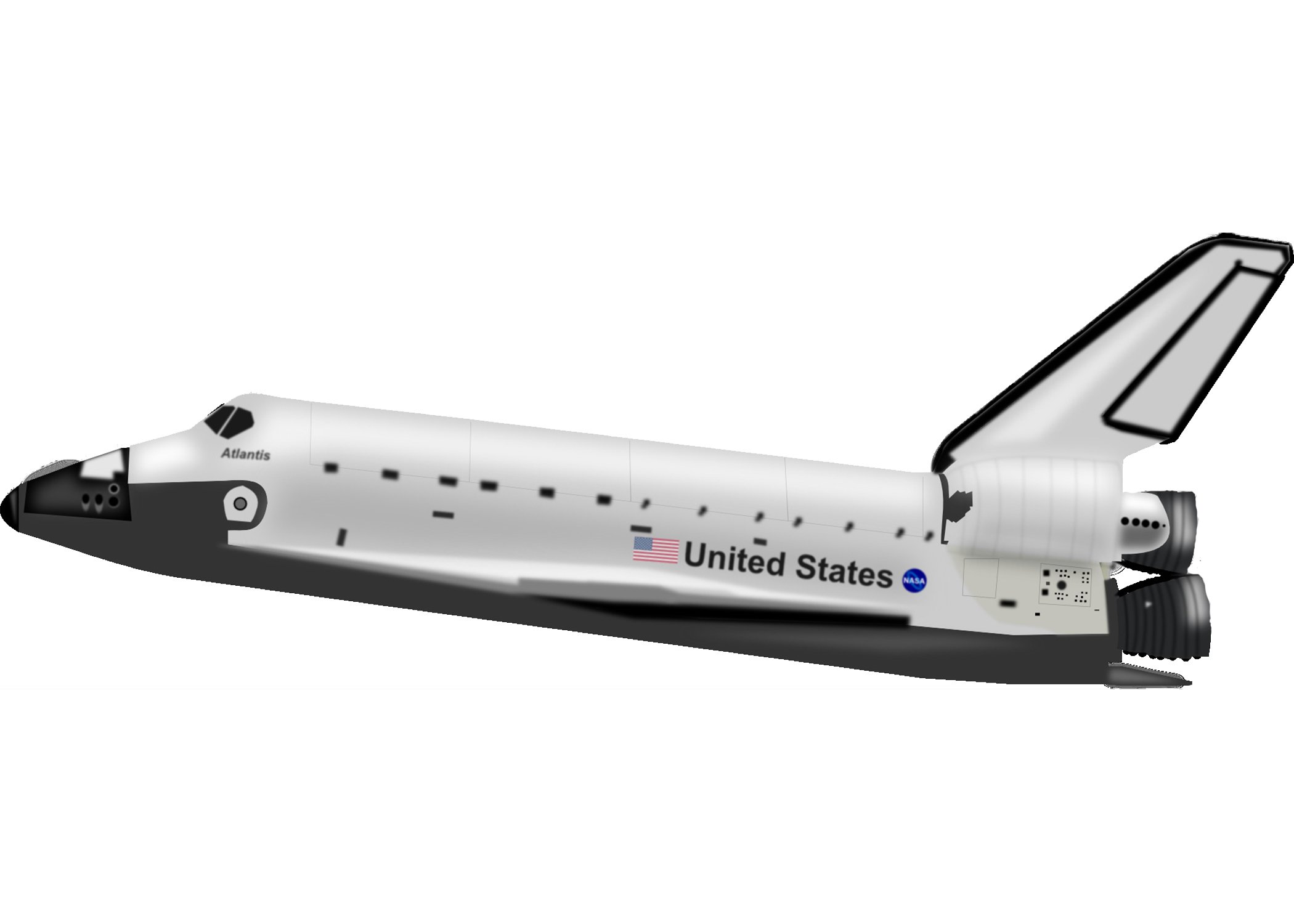 Rogue River Tactical Large NASA Space Shuttle Ship Aircraft Wall Decal Sticker Boys Bedroom Airplane Decor Decoration Peel and Stick Kids Room
