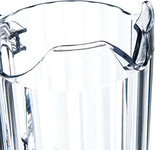 Carlisle FoodService Products Plastic Pitcher, 48 Ounces, Clear (Pack of 6)