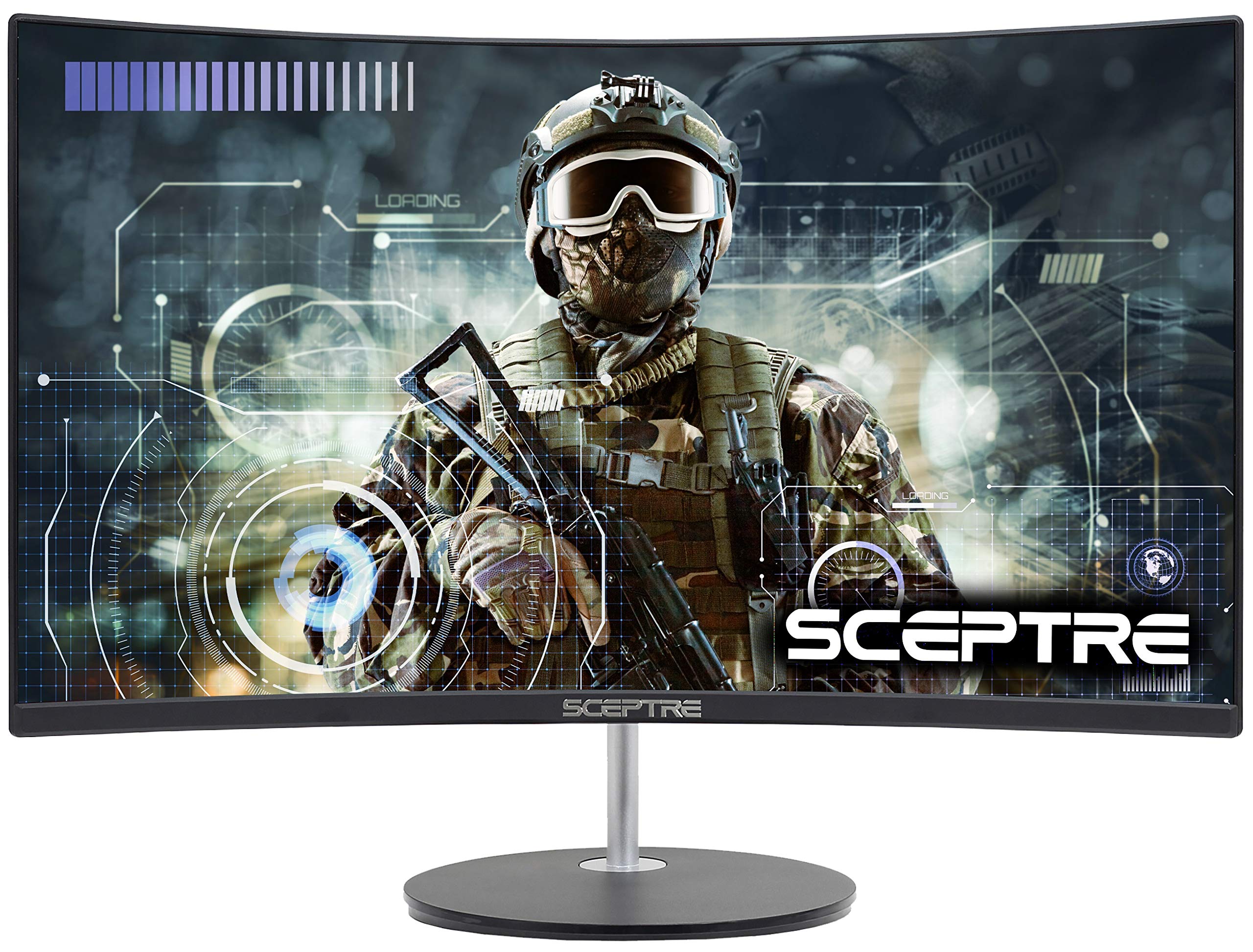 Sceptre 24-inch Curved Gaming Monitor (C248W-1920RN) and Logitech Wireless Keyboard & Mouse Combo (MK345)