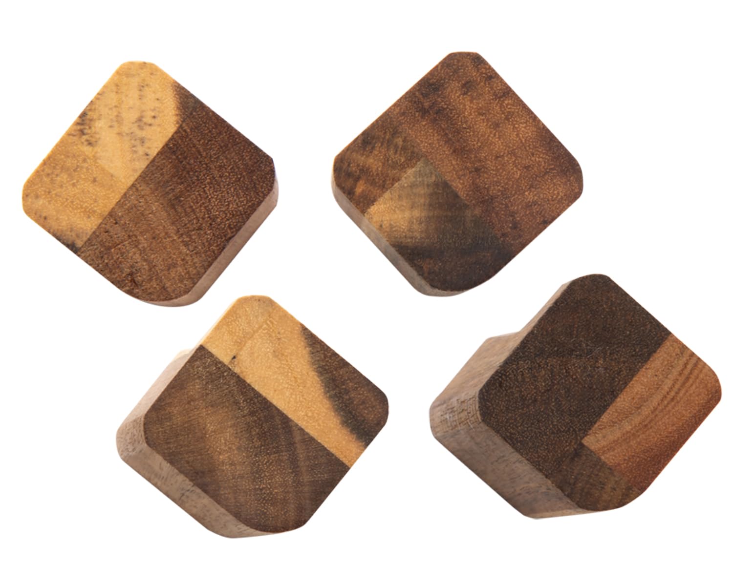 Acacia Wood Hooks, Natural Oval Hangers for Keys, Towels, Accessories – Functional Entryway, Bathroom Organizer – Sleek Wall Decor, Space-Saving Design – Perfect for Small Spaces, Modern Homes