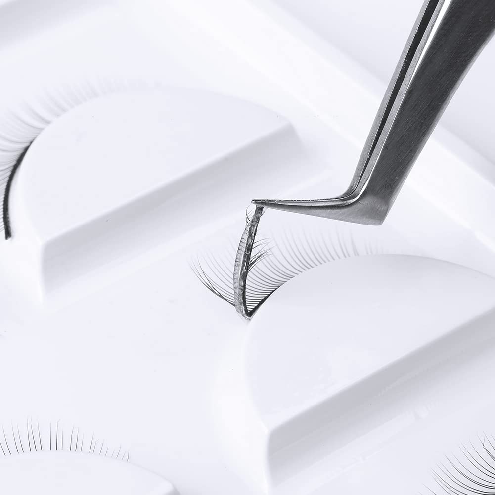 Practice Lashes for Lash Extensions FADLASH 25 Pairs Self Adhesive Eyelashes Lash Extension Strip Eyelashes for Lash Mannequin Head Eyelash Extension Supplies Black