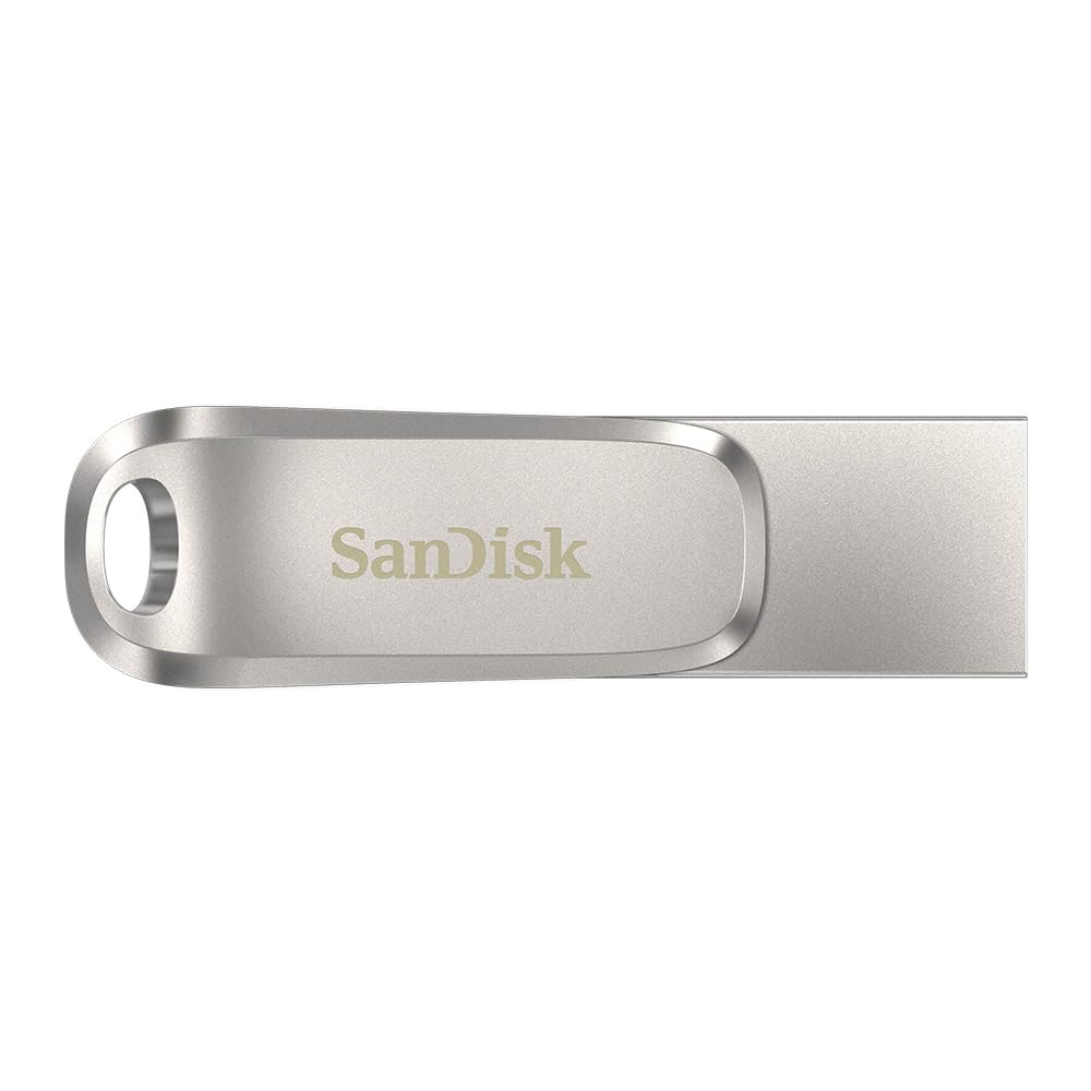 SanDisk Ultra Dual Drive Luxe USB 3.0, USB 2.0 Type-C 256GB, Metal Pendrive for Mobile
