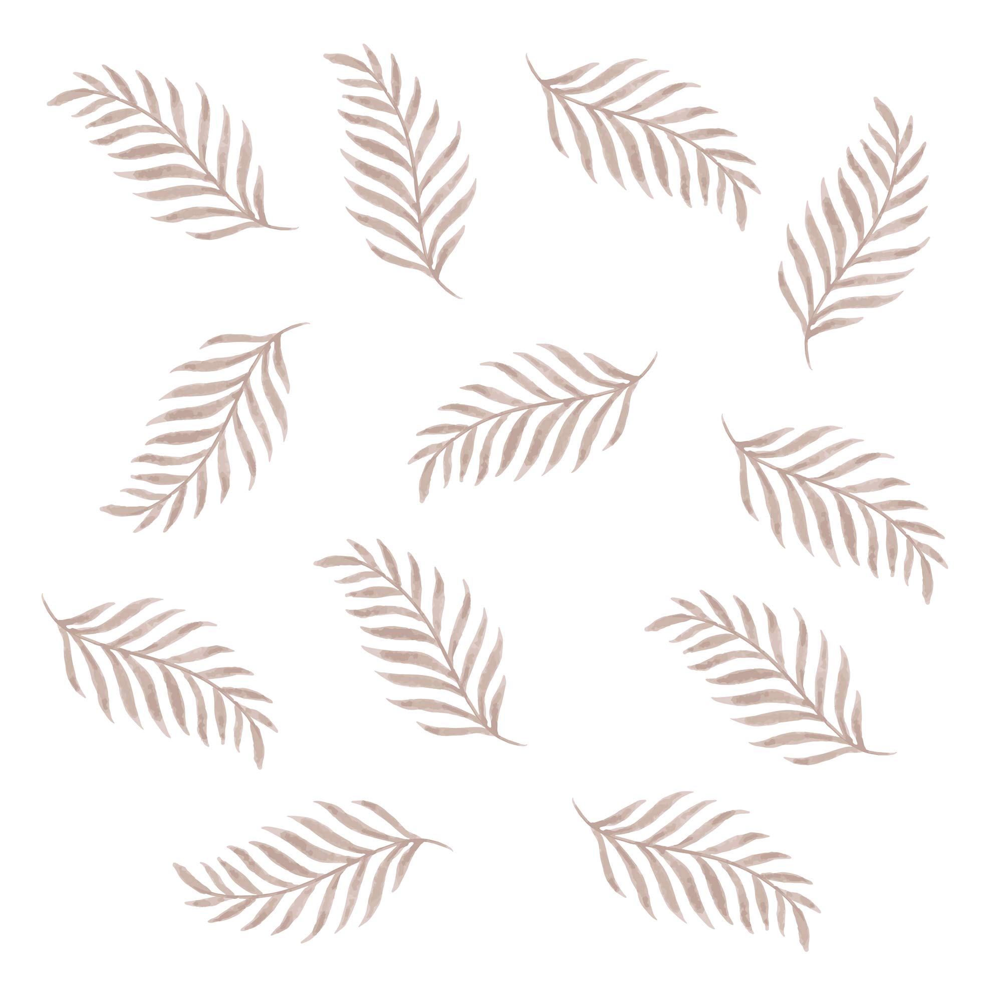 Lambs & Ivy Signature Leaves Taupe Wall Decals