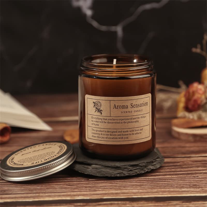 BSitVoik Candles for Home Scented Aromatherapy Candle 7 OZ Long Burning Jar Soy Wax Candles for Valentine Birthday Monday's Day (Lavender)
