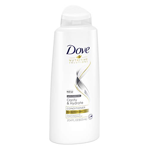 DOVE HAIR Nutritive Solutions Conditioner With Charcoal For Oil Prone Hair Clarify & Hydrate Nourishes For Healthy and Hydrated Hair 20.4 oz
