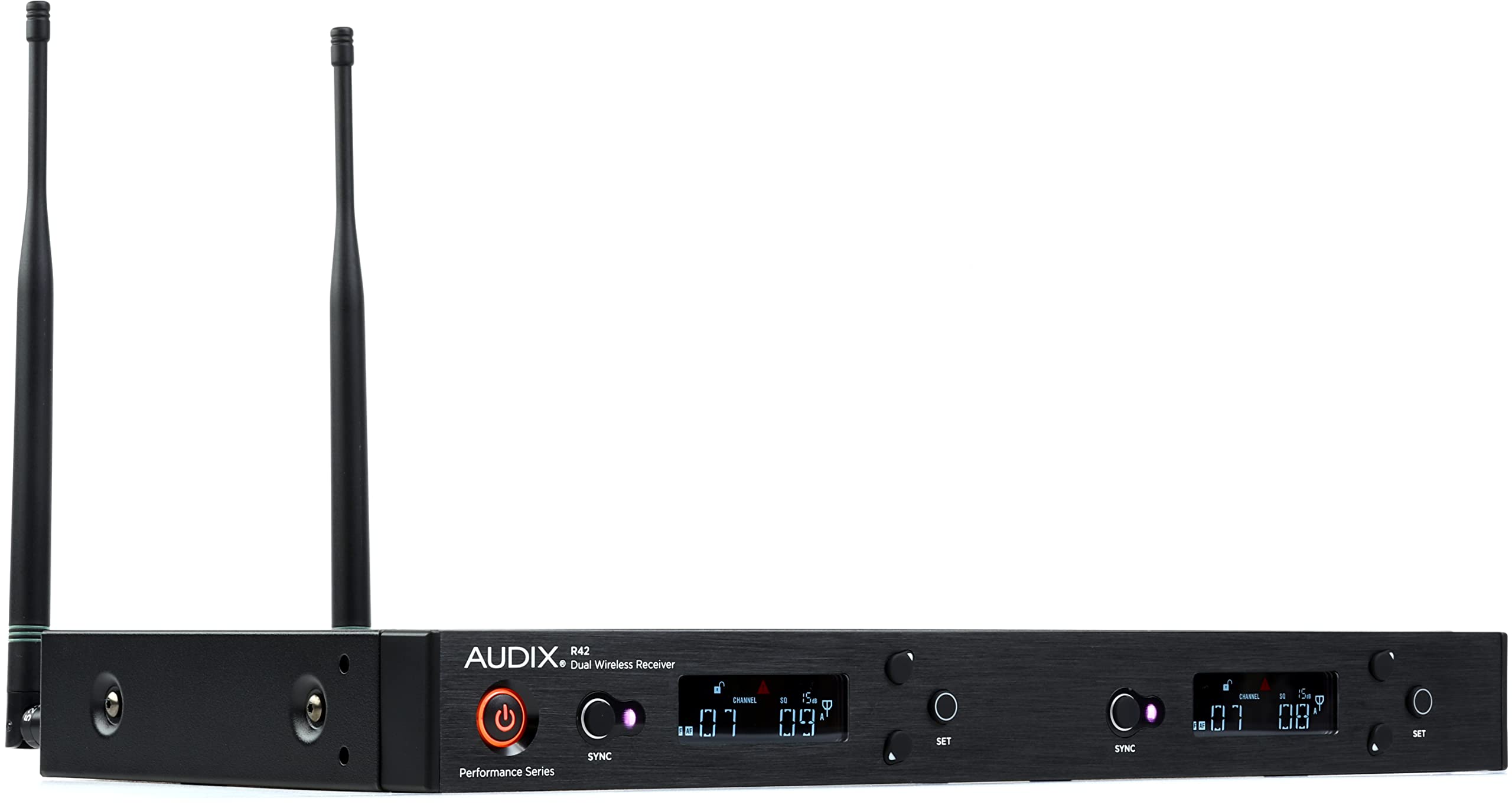 AUDIX AP42 OM2 Dual Handheld Wireless Microphone System for Musical Performances and Public Speaking - B Band