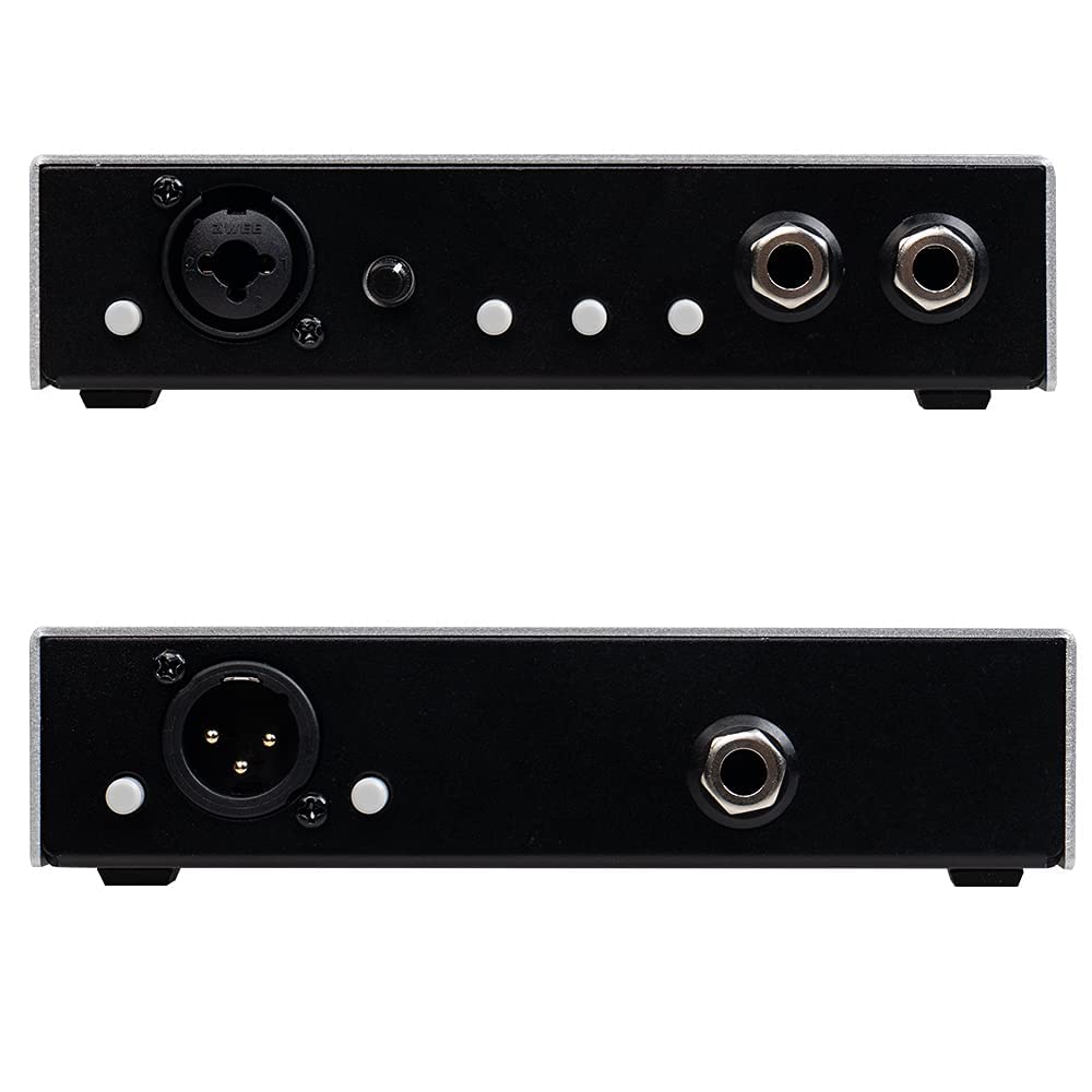 JOYO Passive Reamping and Phantom Powered Active Direct Box, Re-Amping Direct Box with 6.35mm and XLR Input 2 in 1 for Guitarist Bass Performance or Recording (JDI-48)