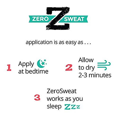 ZeroSweat Antiperspirant Deodorant with Aloe | Clinical Strength Hyperhidrosis Treatment - Reduces Armpit Sweat for Up To 7-days per Use - Protection from Excessive Sweating and Odor for Men and Women