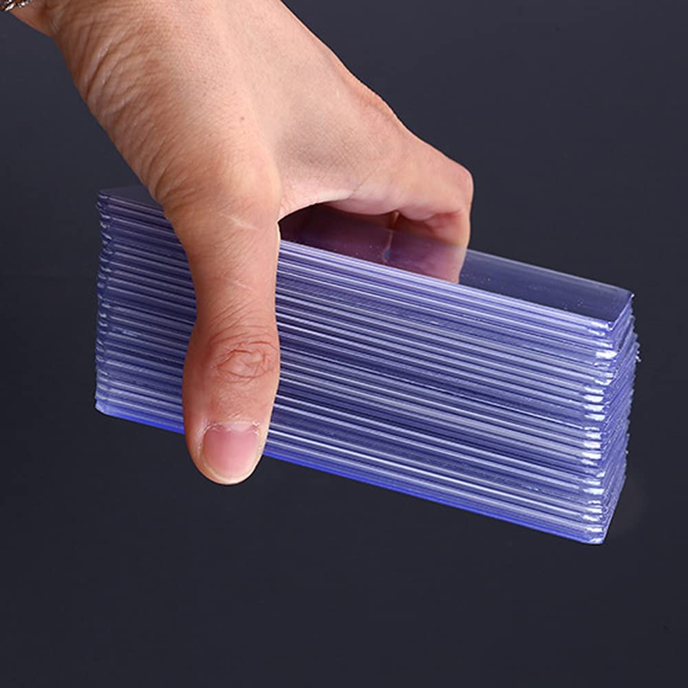 Card Sleeves, 3 x 4 Inch Toploader Card Protector Trading Card Topload Holder Card Protector Holder for Superstar Pokemon, Sports, MTG, Yugioh Card (100PCS)