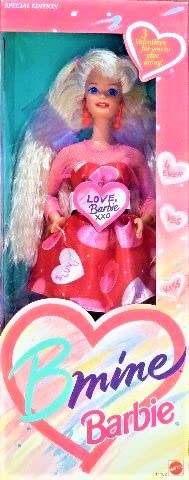BMINE Valentine Barbie Doll 1993 11182