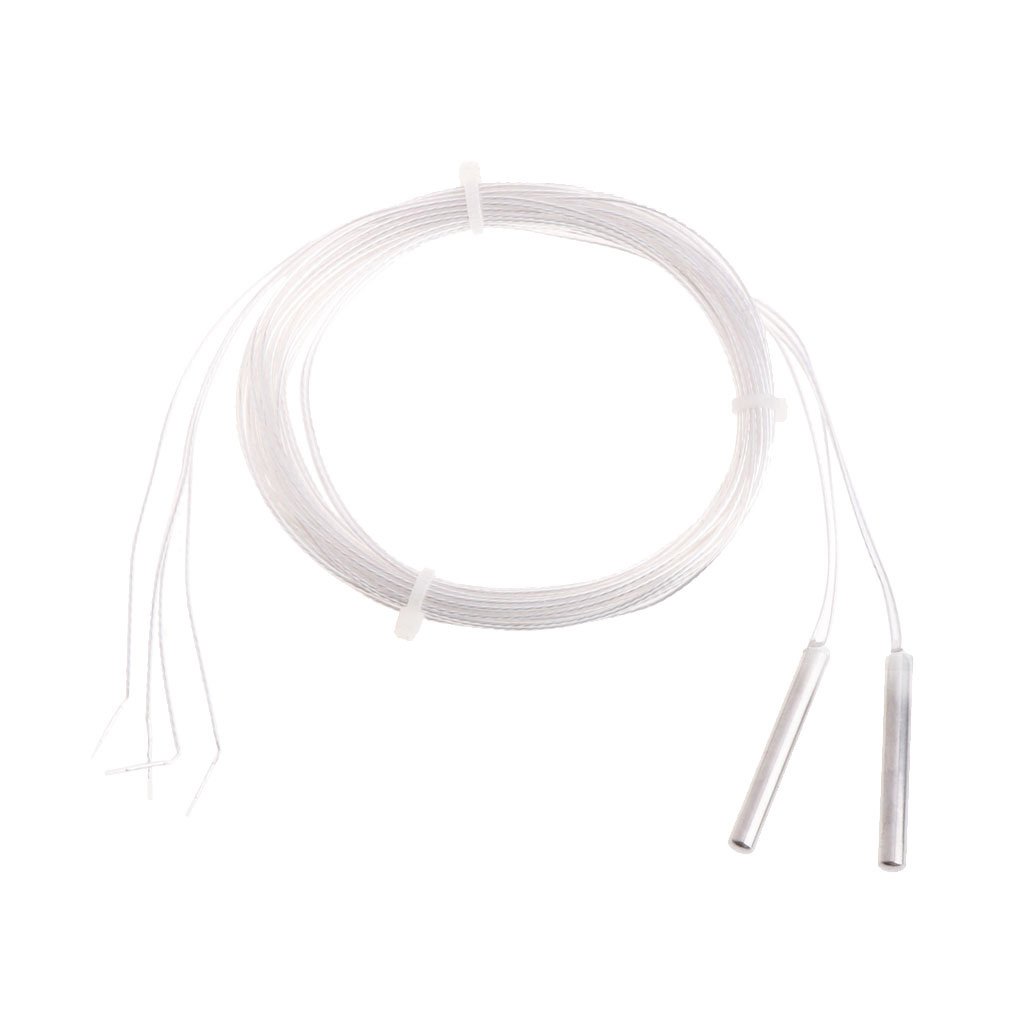 Abnana 2X 2m PT1000 Probe 4mm30mm RTD Platinum Resistance Sensor 2 Wires Thermocouple