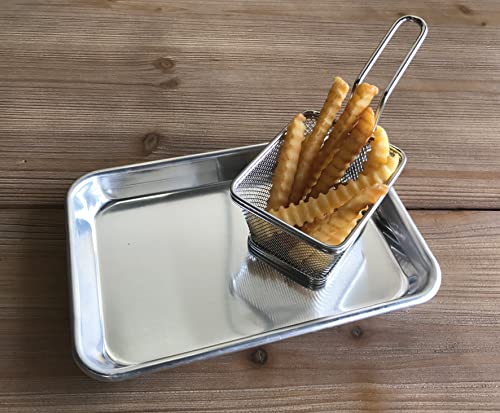 G.E.T. MT-960-SS 9" x 6" Rectangular Aluminum Serving Tray (Tray Only)