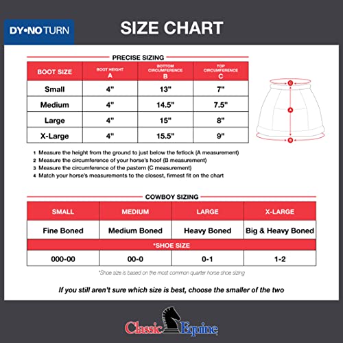 Classic Equine Dyno Turn Bell Boots, Black, Large