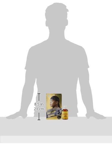 Fountain Real Black Black Jamaican Castor Oil - Beard Growth Oil - Mustache Growth - Beard Thickener - Hair Oil For Men - Luxury Satin Durag - 4 Oz