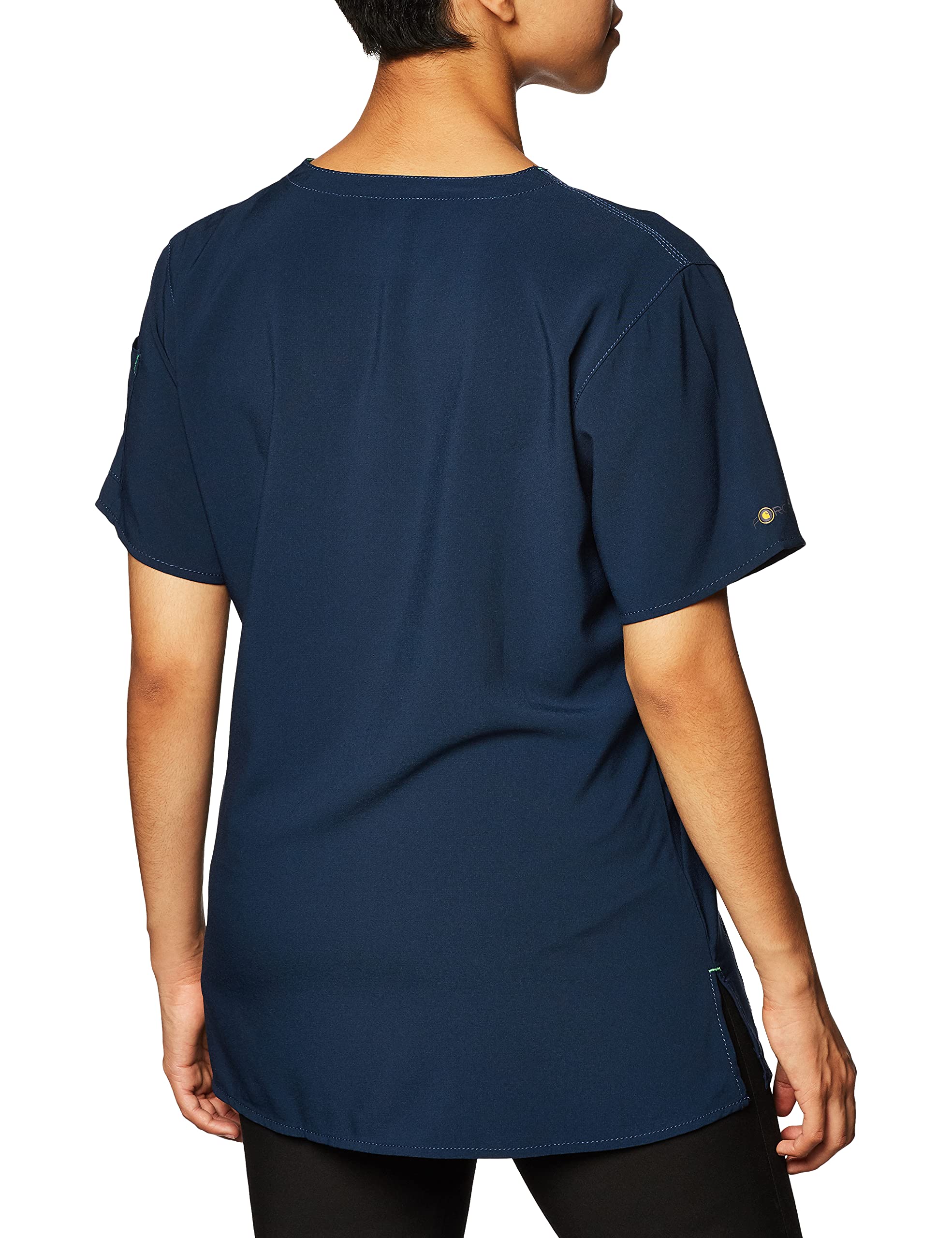 Carhartt Force Cross-Flex Women’s V-Neck Tech Top — Navy, Large