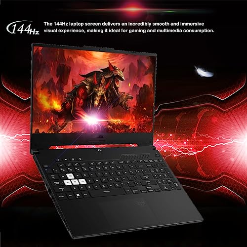 ASUS TUF Dash 15.6" 144Hz Gaming Laptop, Intel 12th Core i7-12650H, 32GB DDR5 RAM, 2TB PCIe SSD, NVIDIA GeForce RTX 3070 Graphics 8GB, Backlit Keyboard, Windows 11, Black, 32GB SnowBell USB Card