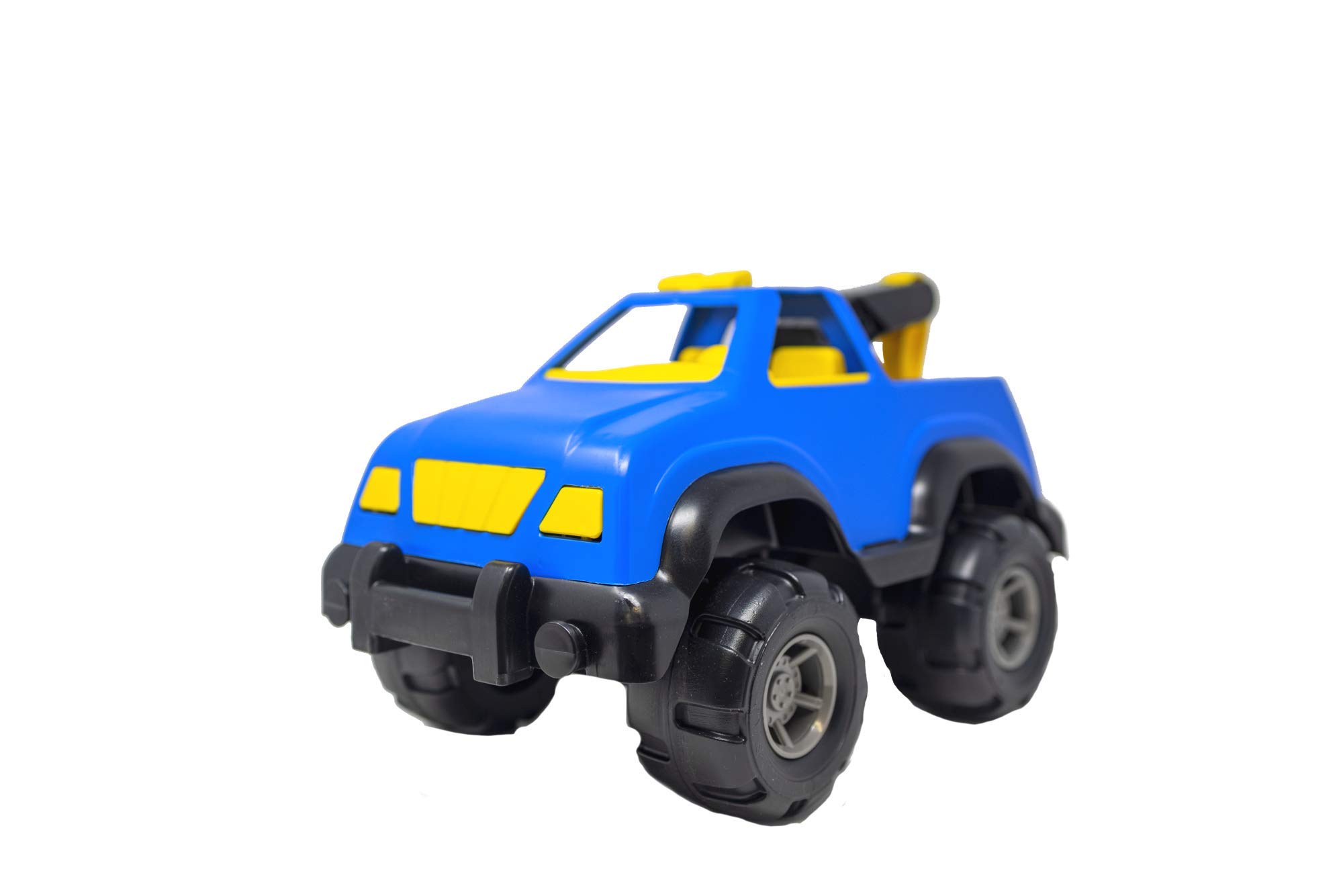 Back Bay Play Construction Toys 15" Blue Tow Truck Vehicle Pretend Play - Sand Toys - Indoor Outside Toys for Toddlers 3 and Up – Made in USA