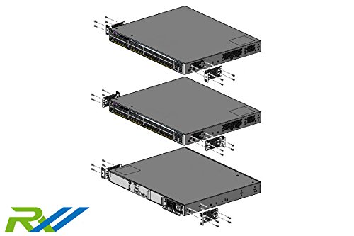 RW RoutersWholesale 19" Rack Mount Kit Compatible/Replacement for Cisco Catalyst 2960-X and 2960-XR Series Switches