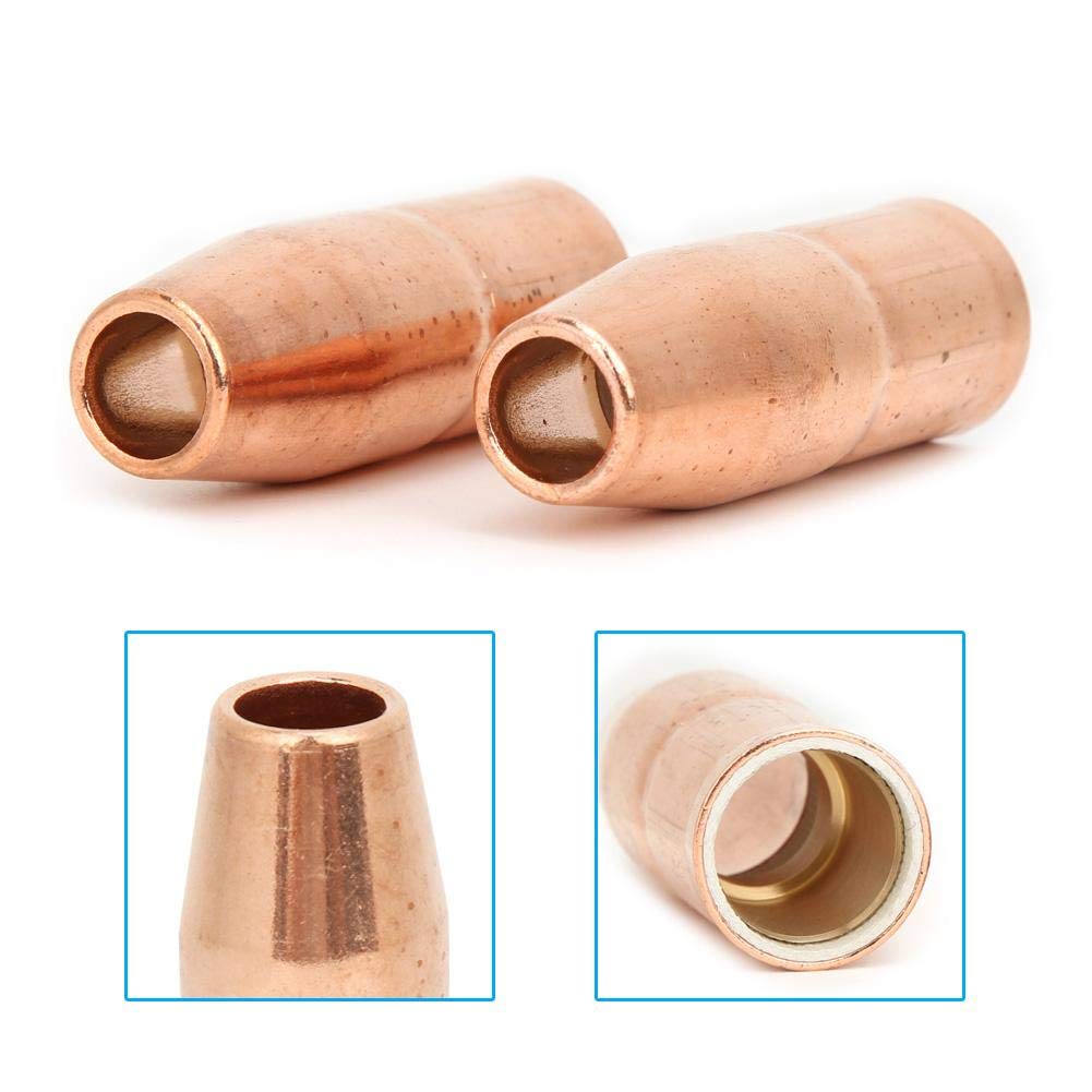 2pcs MIG Welding Gun Nozzle for Miller M25/M40 Hobart MIG Gun,Copper MIG Welding Contact Tips Welding Gun Accessory