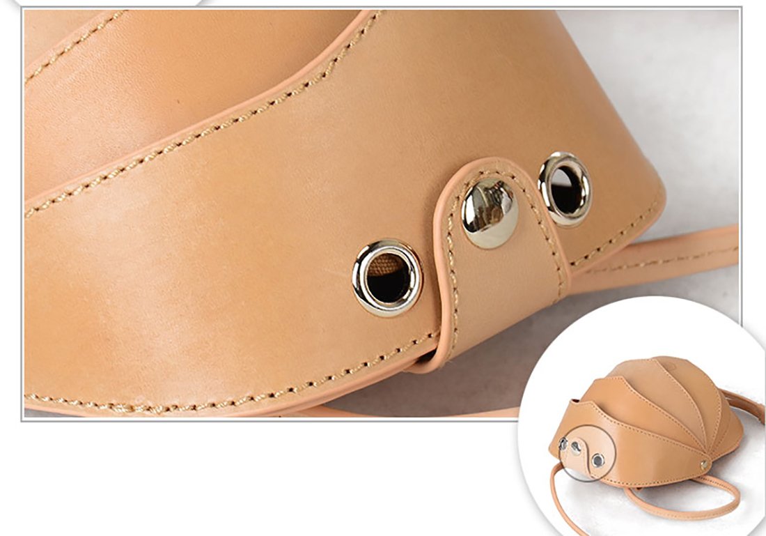 AUMI 4 Cellphone Crossbody Tan Beetle Bag Mini Cell Phone Purse Genuine Leather