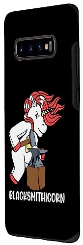 Galaxy S10+ Blacksmithicorn Forging Cute Kids Blacksmithing Case