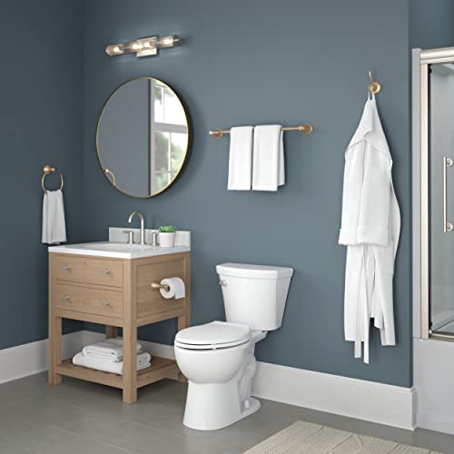 Delta Faucet 79746-CZ Cassidy Wall Mounted Towel Ring in Champagne Bronze, Bathroom Accessories