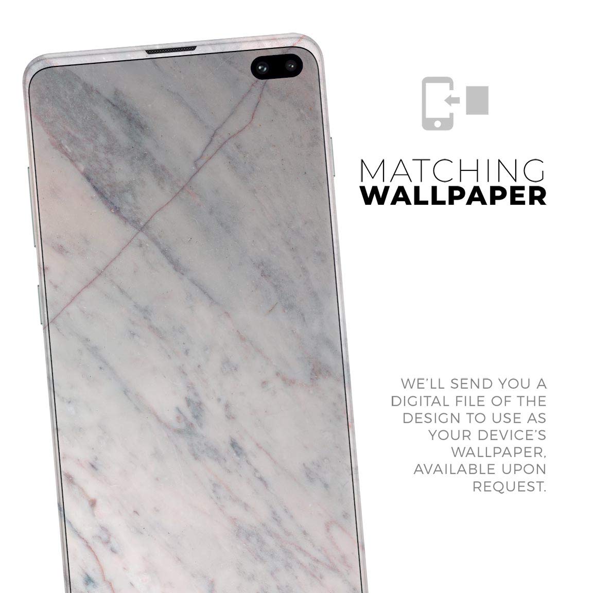 DesignSkinz Slate Marble Surface V12 Protective Vinyl Decal Wrap Skin Cover Compatible with The Samsung Galaxy S20 (Screen Trim & Back Glass Skin)