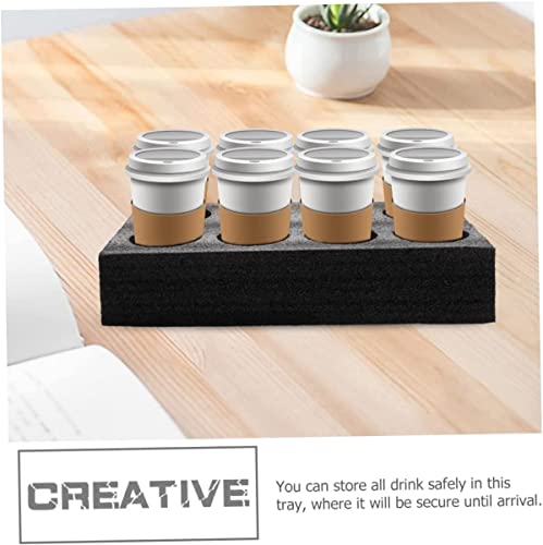 2pcs Milk Tea Drink Cup Holder Coffee Cup Stand Cup Carriers for Drinks Sodas Drinks Drink Holder Tray Foam Take Out Drink Carrier Hot Drink Carrier Beverage Accessory Cup Trays